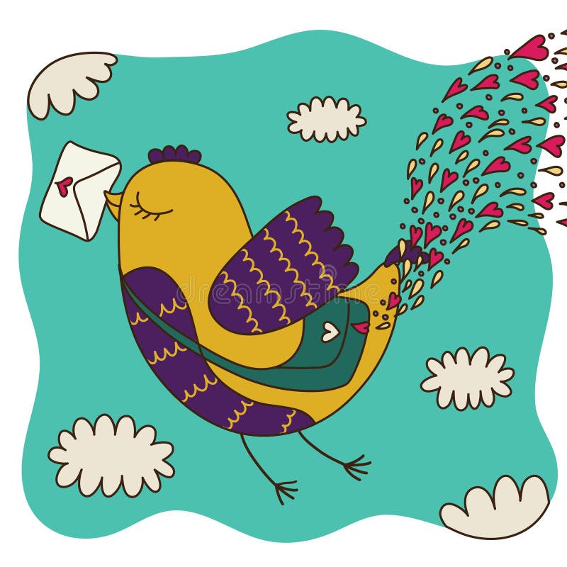 Bird Postman Stock Illustrations – 489 Bird Postman Stock Illustrations ...