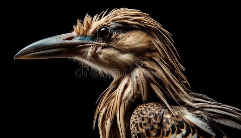 Bird of Prey Staring with Sharp Beak and Feathered Body Generated by AI ...