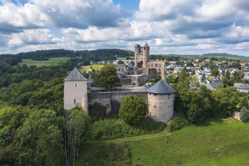 The Castle Ruins of Greifenstein in Hesse/Germany Stock Photo - Image ...