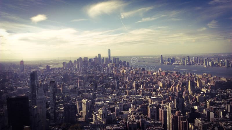 Bird S Eye View Of High Rise Building Stock Image - Image of horizon ...