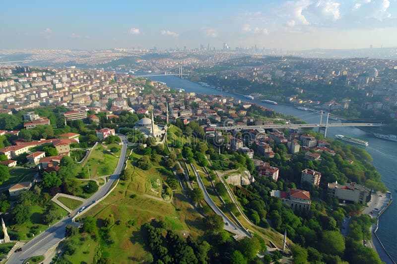 A Bird S-eye View of Istanbul. View of the Historic District of ...