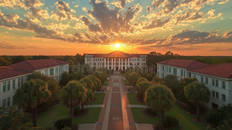 Bird S Eye View of Historic Spanish Colonial Revival Structures in St ...
