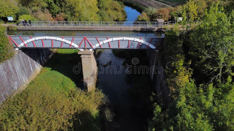Bird S Eye View of the Iron Trunk Aqueduct Surrounded by Trees Stock ...