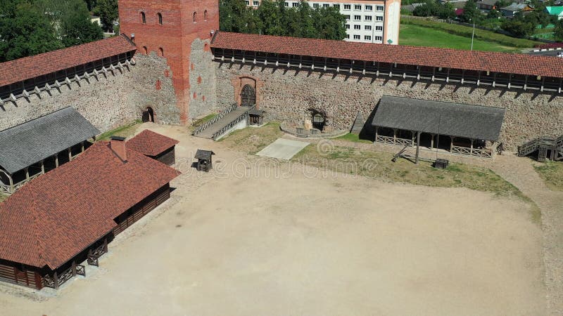 Bird`s-eye View of the Medieval Lida Castle in Lida. Belarus Stock ...