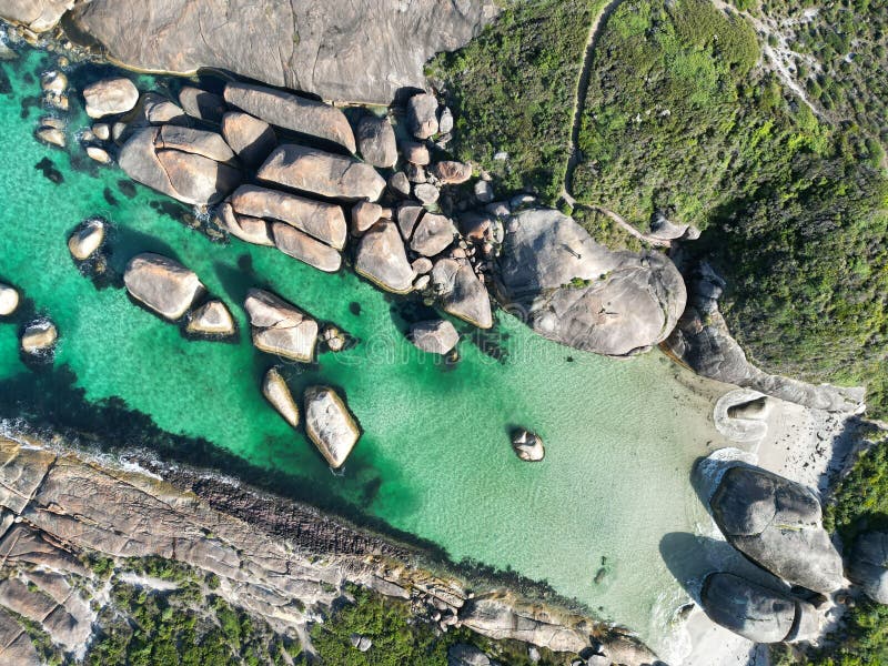Bird S Eye View Shot of Elephant Rocks Stock Photo - Image of hindu ...