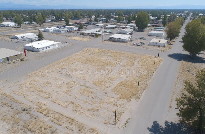 A Bird S Eye View Showcasing a Housing Development Alongside a Wheat ...