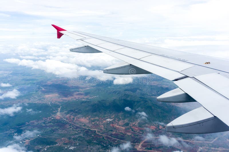 Bird s eye view on the sky stock image. Image of passenger - 40805621