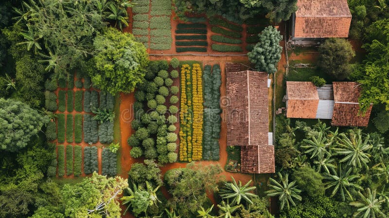 Thriving Permaculture Farm, Showcasing Its Self-sustaining Design and ...