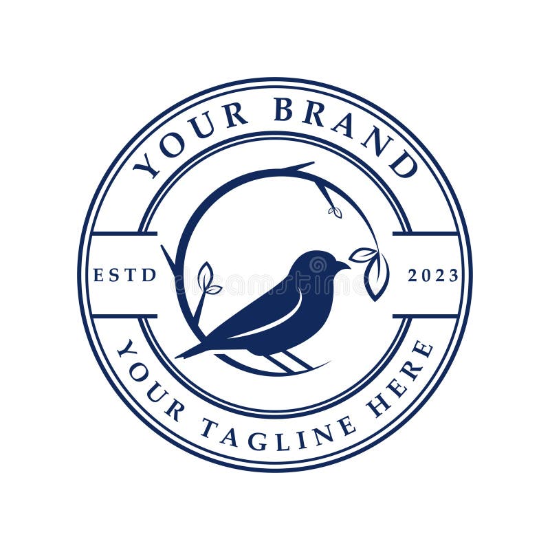 Bird S Nest Logo Design, Simple Modern and Elegant Bird Nest Logo Stock ...