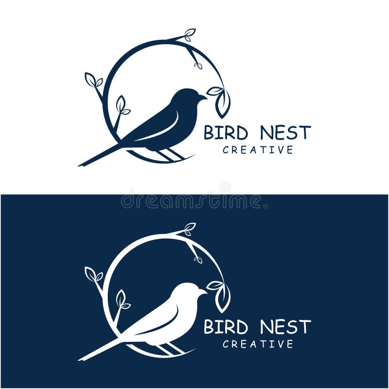 Bird S Nest Logo Design, Simple Modern and Elegant Bird Nest Logo Stock ...