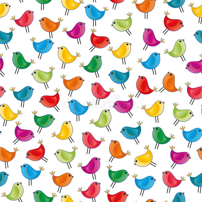 Bird seamless pattern stock vector. Illustration of texture - 29581930
