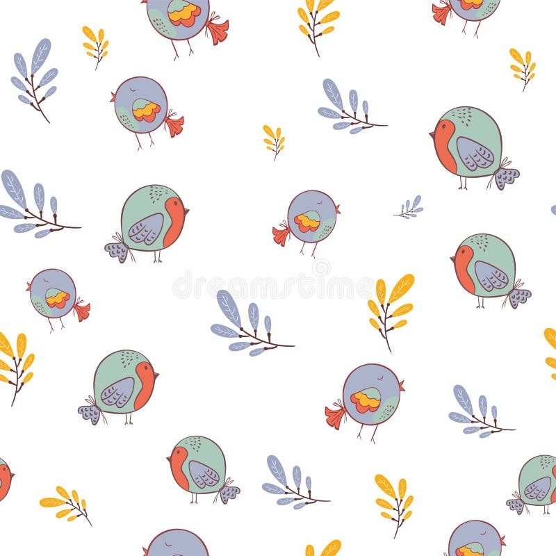 Cute Bird in a Doodle Style. Hand Drawn. Sketch Small Bird. Black ...