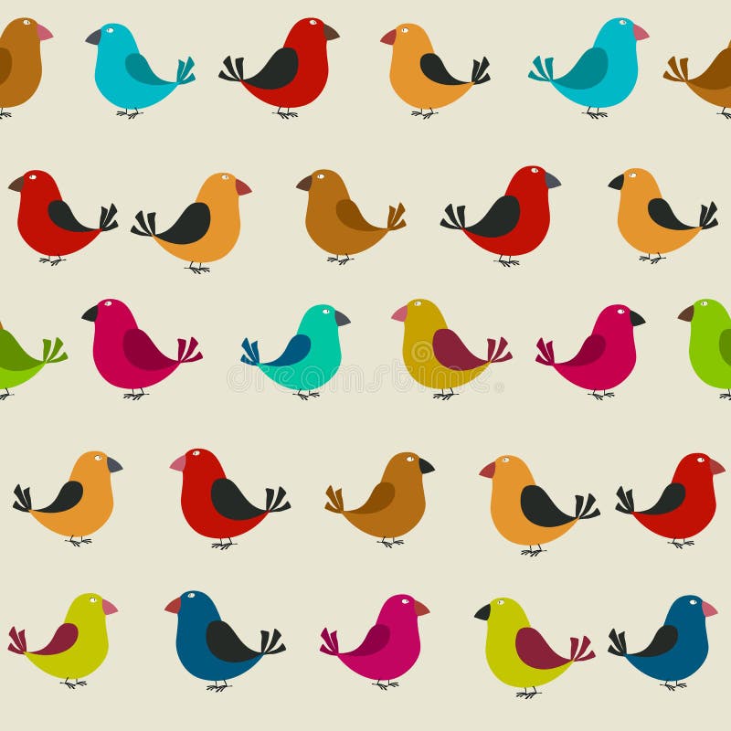 Bird seamless pattern stock vector. Illustration of beauty - 35886333