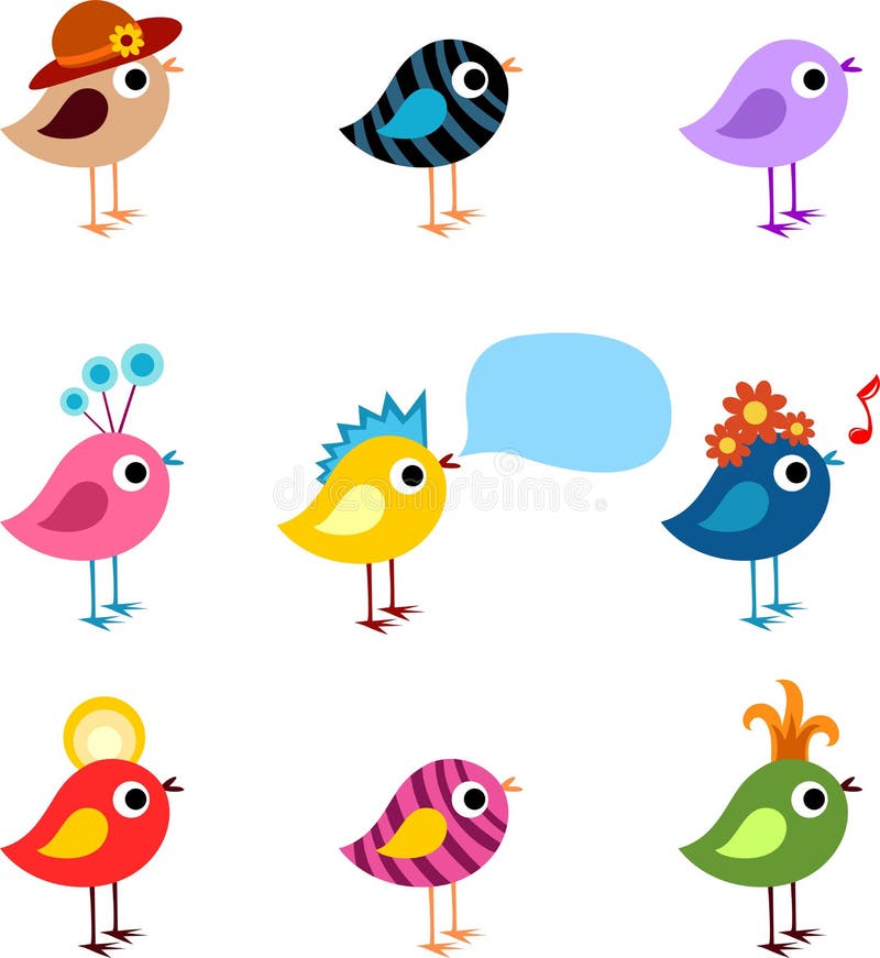 Cartoon bird thinking stock vector. Illustration of eyes - 27650206
