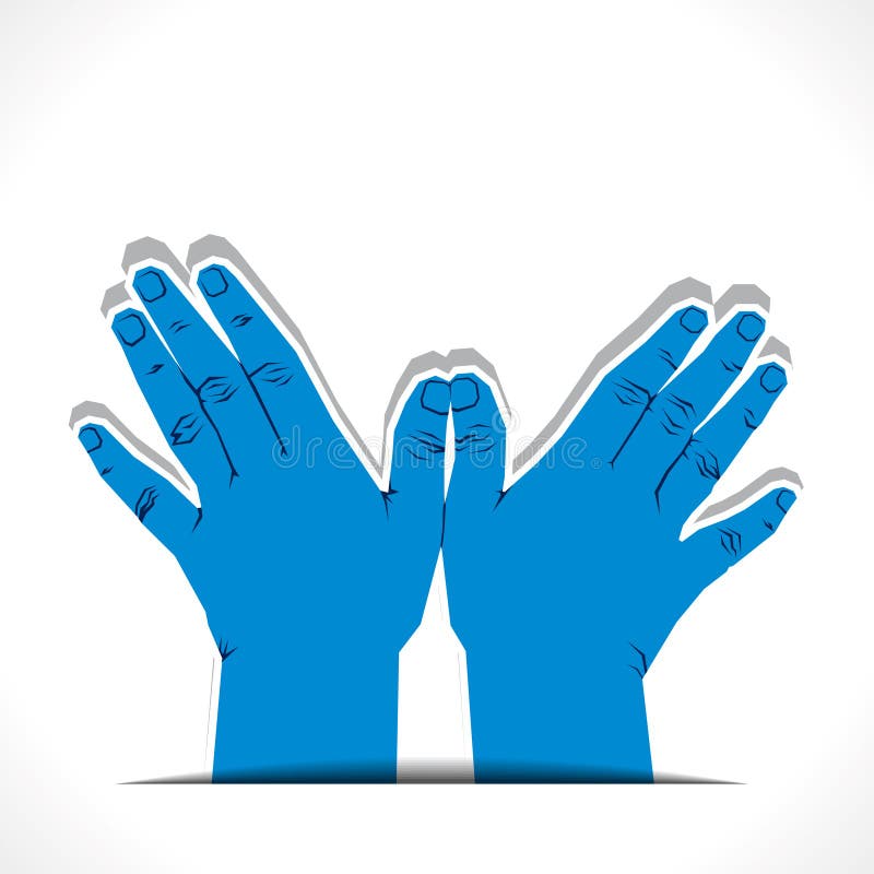 Bird shape hand stock vector. Illustration of love, peace - 35939529