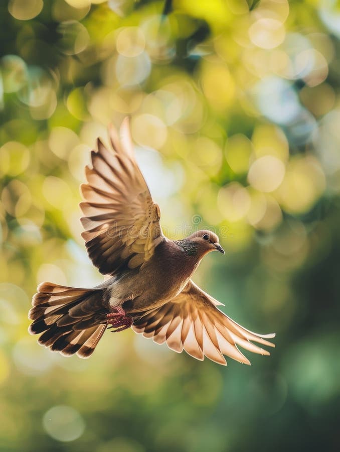 Bird in flight stock image. Image of nature, spread - 376055363