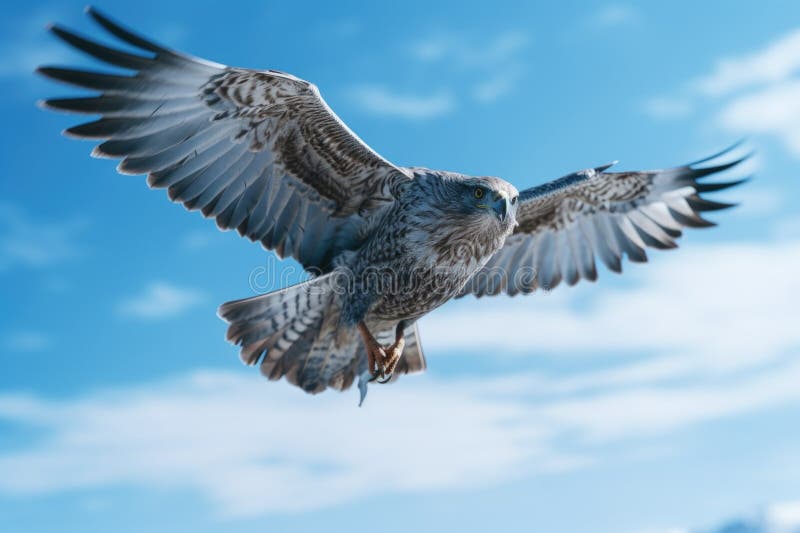 A Bird Soaring through the Sky, a Moment of Freedom and Joy Stock Image ...