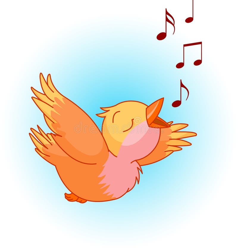 Bird song stock vector. Illustration of spring, note, musical - 8951896