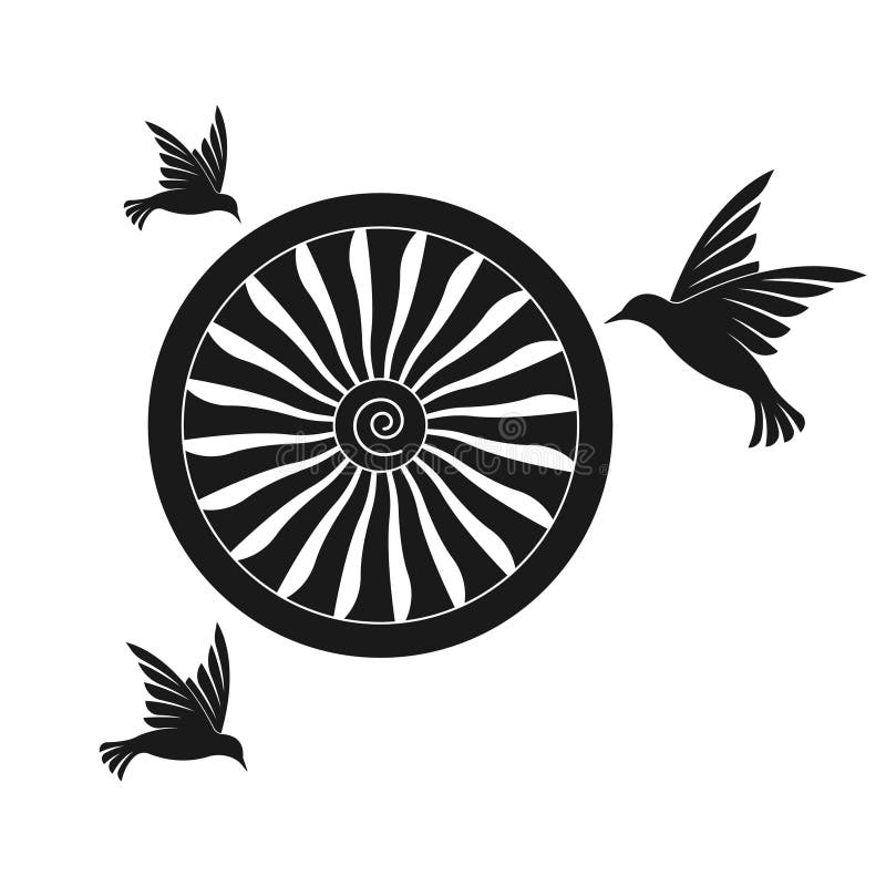 Bird Strike Logo Vector Design on the Plane Stock Illustration ...