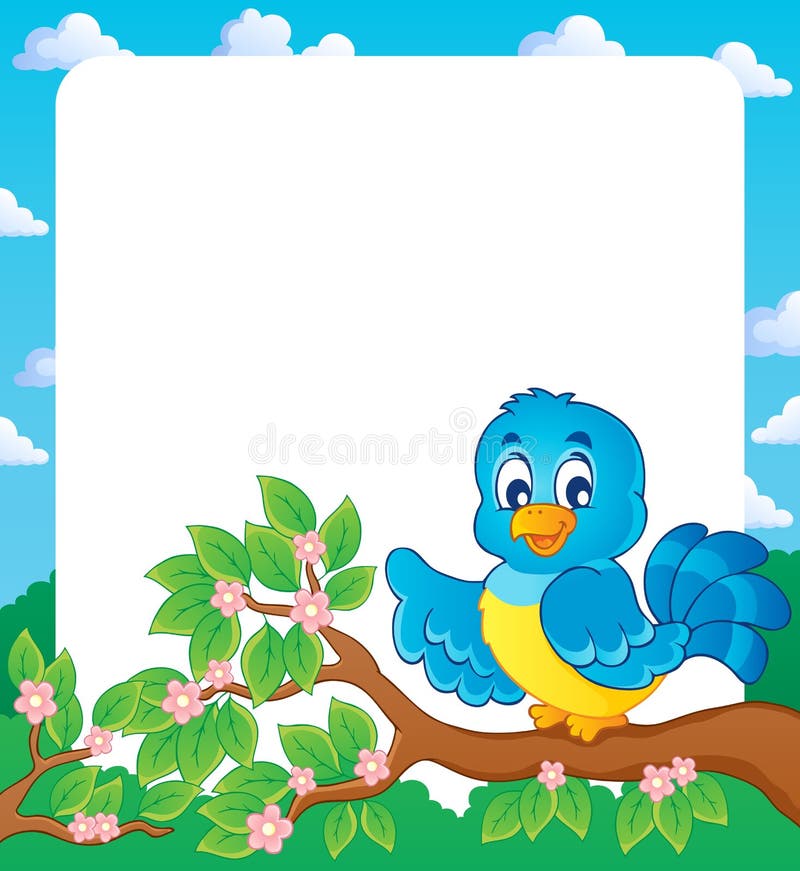 Bird theme frame stock vector. Illustration of happiness - 29201037