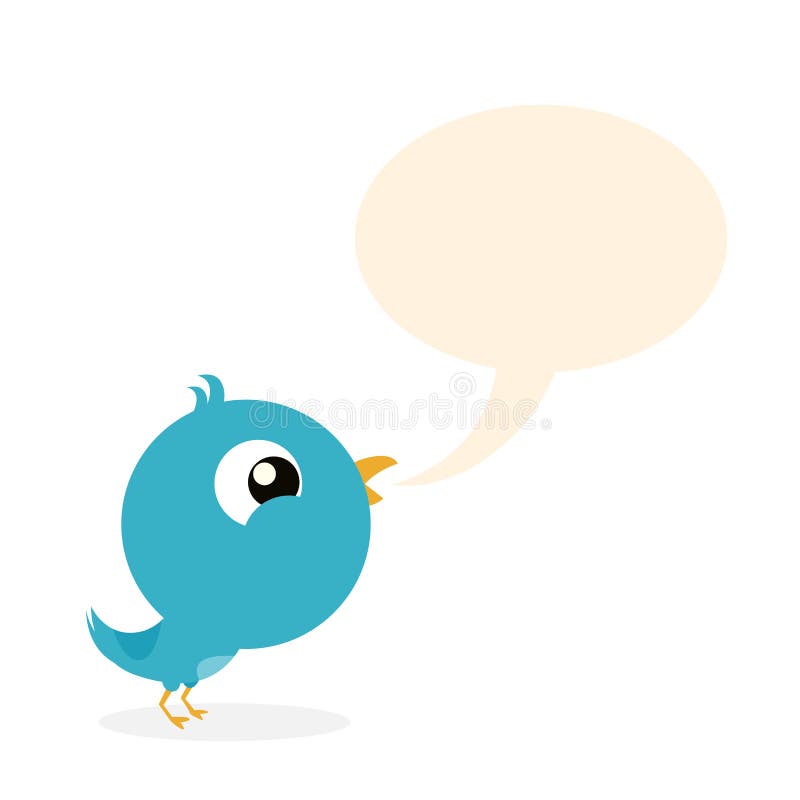 Bird Tweet stock vector. Illustration of design, concept - 51424390