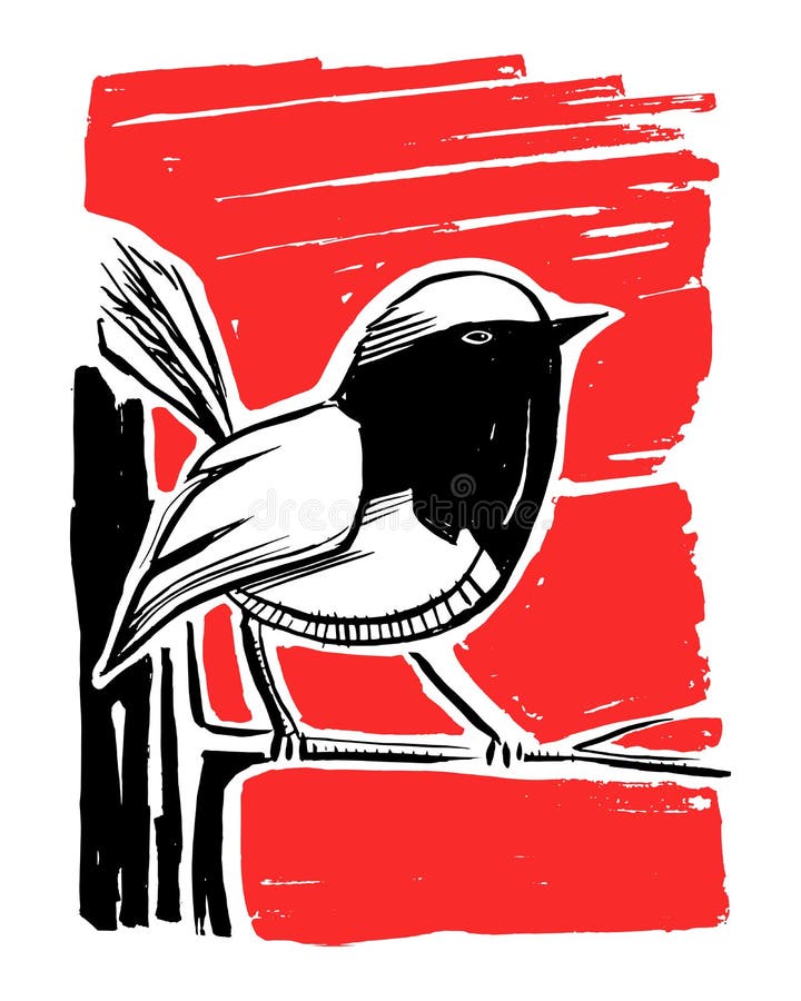 Bird Vector Ink Illustration or Drawing Stock Vector - Illustration of ...