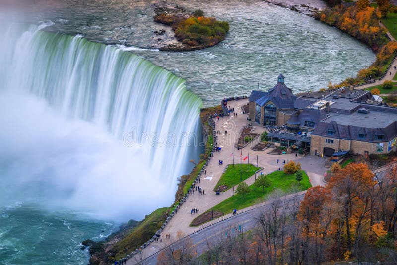 Bird View of Niagara Falls stock image. Image of autumn - 82312119