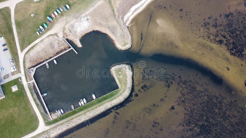 Bird View of the port stock photo. Image of view, drone - 276244784