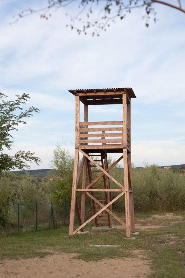 Bird watching platform stock image. Image of garden, observation - 47928569
