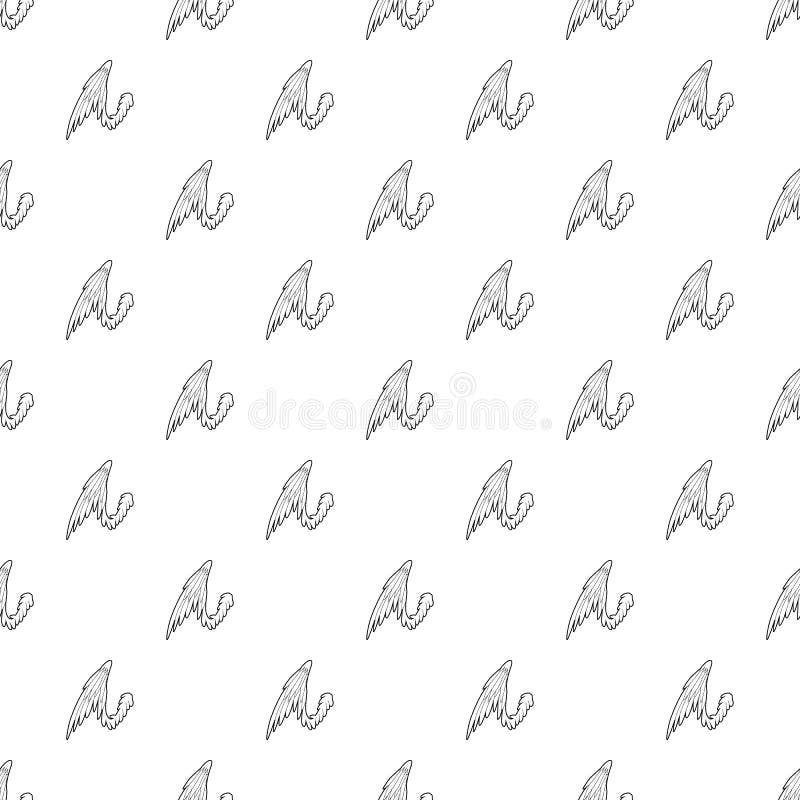 Bird Wing Pattern Vector Seamless Stock Vector - Illustration of animal ...