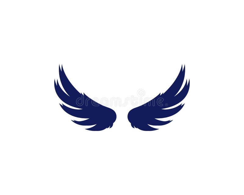 Bird Wings Logo Vector Template Stock Illustration - Illustration of ...