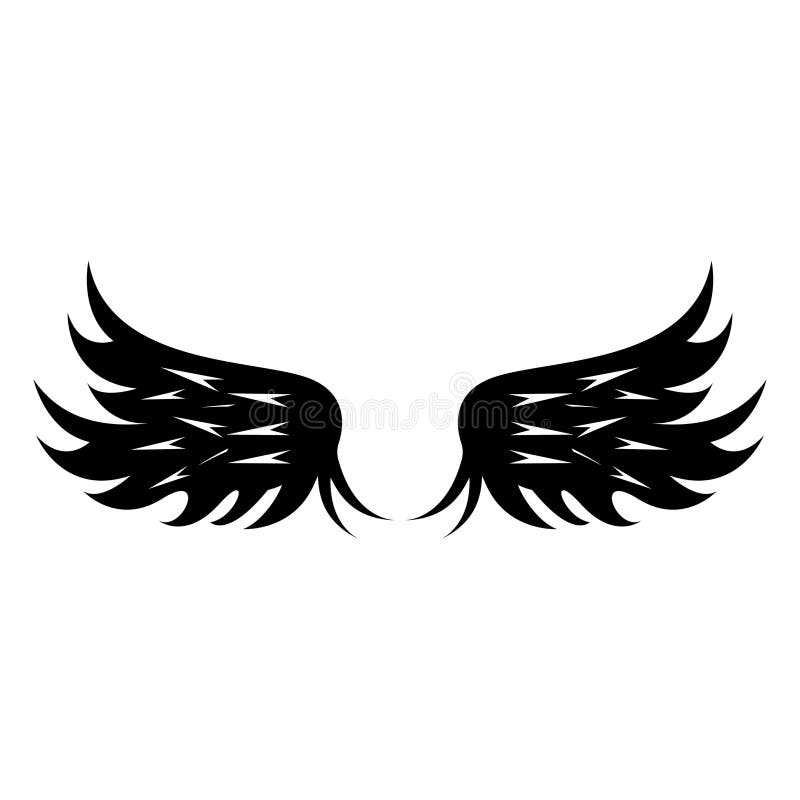 Bird Wings Icon and Symbol Template Illustration Stock Illustration ...
