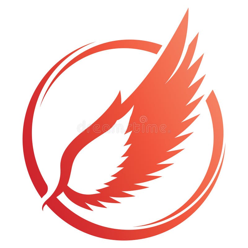 Bird Wings Illustration Logo Stock Vector - Illustration of silhouette ...