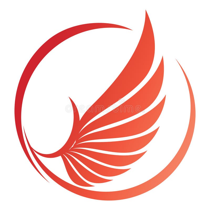 Bird Wings Illustration Logo Stock Vector - Illustration of concept ...