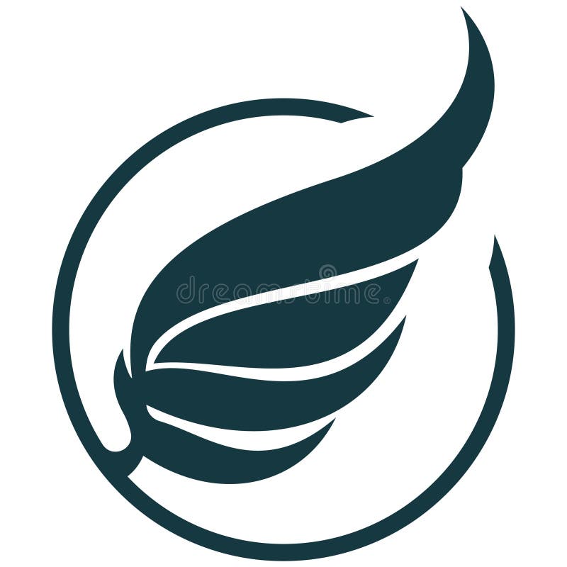 Bird Wings Illustration Logo Stock Vector - Illustration of vintage ...