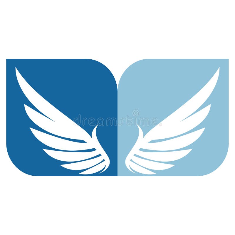 Bird Wings Illustration Logo Stock Illustration - Illustration of ...