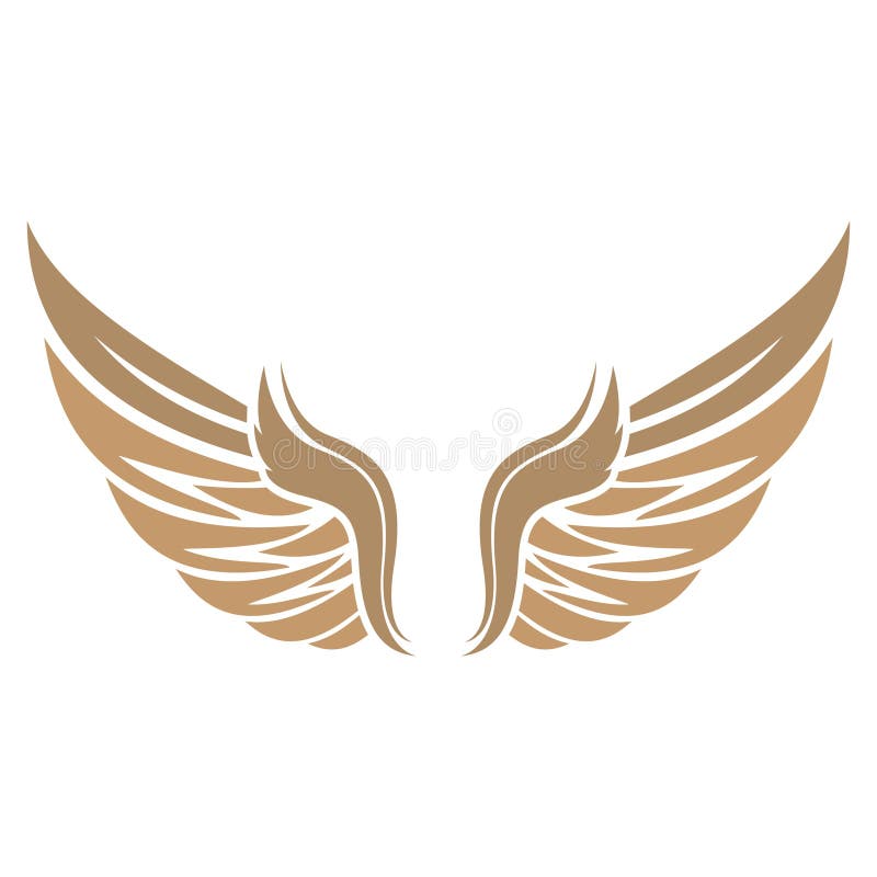 Bird Wings Illustration Logo Stock Vector - Illustration of wing ...