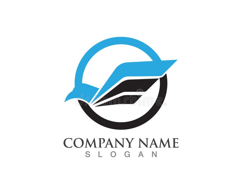 Bird Wings Logo and Vector Sign Abstract Bird in Flight Stock ...
