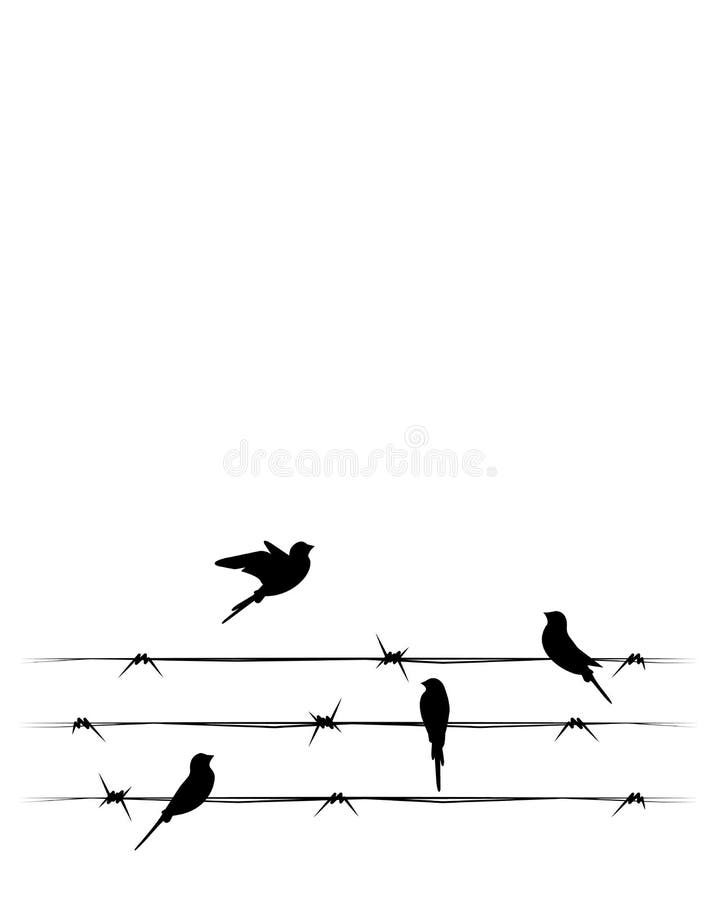 Birds on Wire Vector, Wall Decor, Birds Silhouettes. Minimalist Poster ...