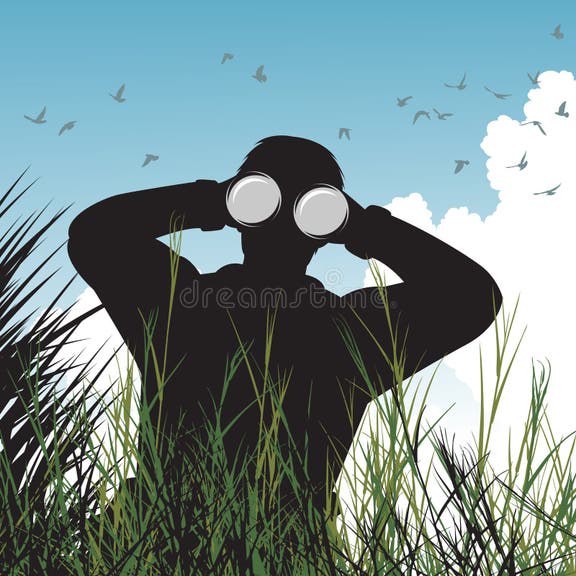 Birder ilustración del vector. Ilustración de deslumbrar - 20706148