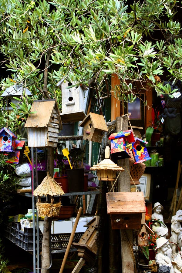 Birdhouse market stock image. Image of crafts, european - 1146433
