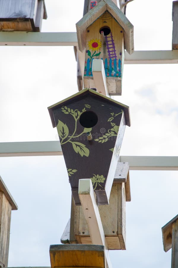 Birdhouses stock photo. Image of residential, spring - 97178188