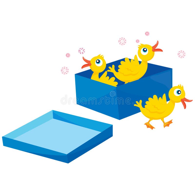 Three chickens nesting stock vector. Illustration of blue - 32709300