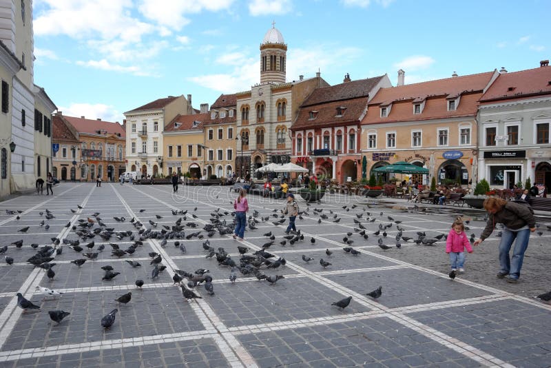 The Birds on the Council Square. Editorial Photo - Image of ancient ...