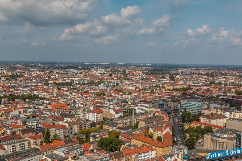 Birds Eye View of Berlin Germany Editorial Photo - Image of urban, place: 44128536