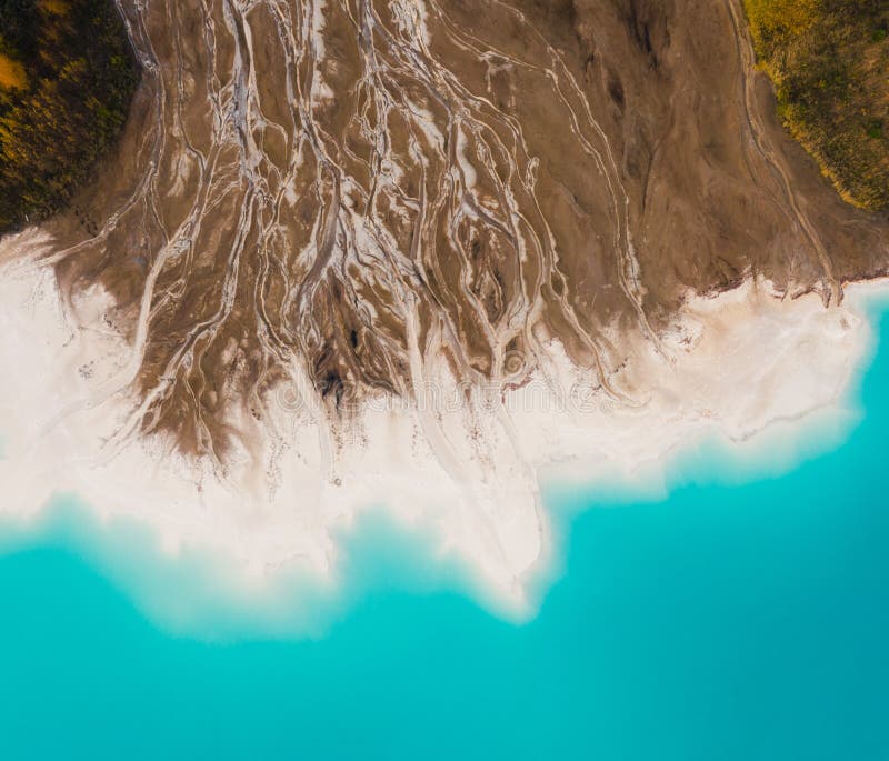 Birds-eye View of a Blue Sea Stock Image - Image of island, nature ...