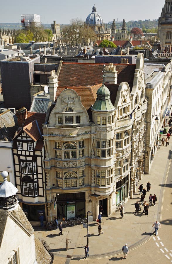 Birds Eye View of the City of Oxford in England Editorial Photography ...