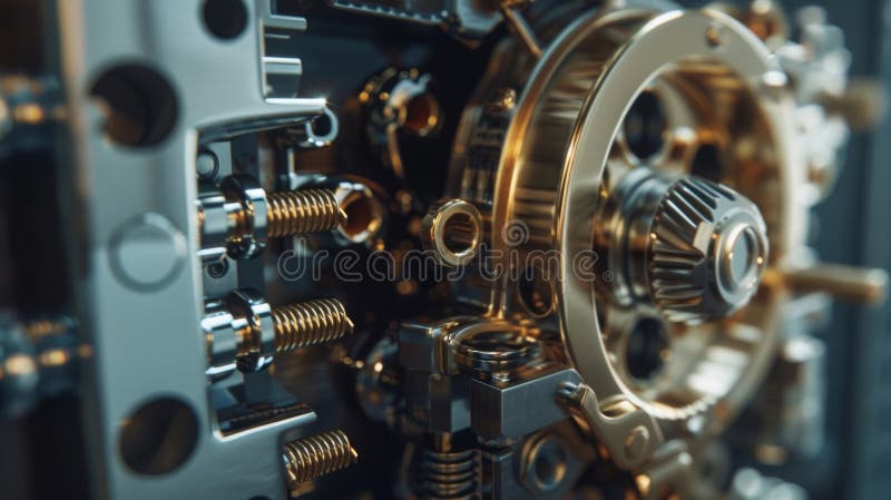 A Birds Eye View of the Locking Mechanism on a Smart Door Lock with Its ...