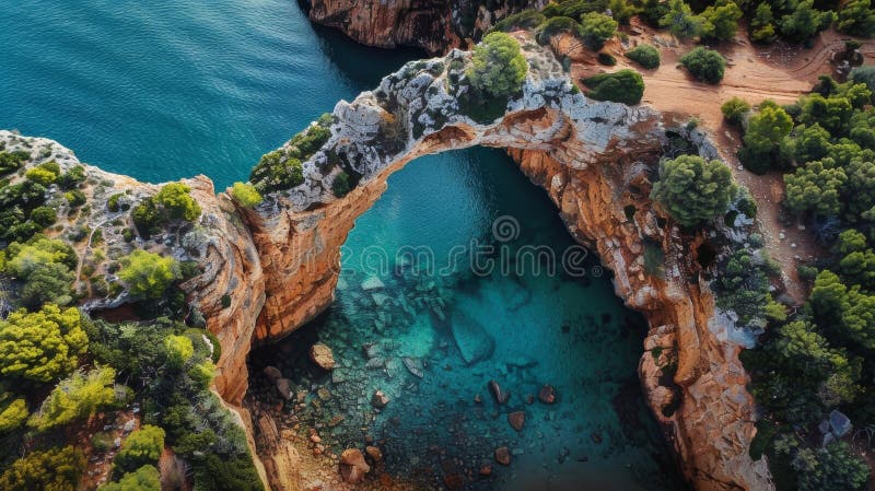 A Birds Eye View of a Natural Archway Showcasing Its Unique Shape and ...