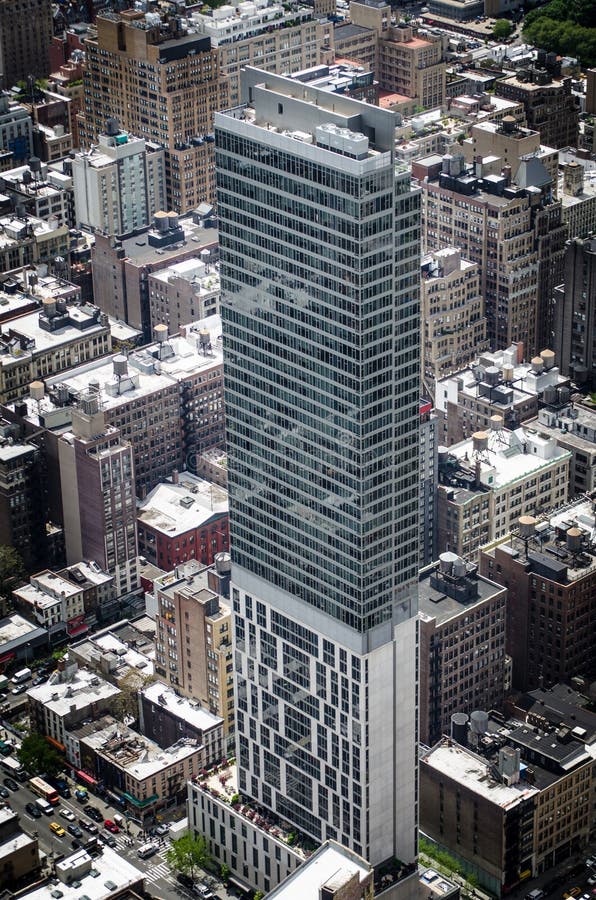 Birds eye view of New York stock photo. Image of grid - 31335010